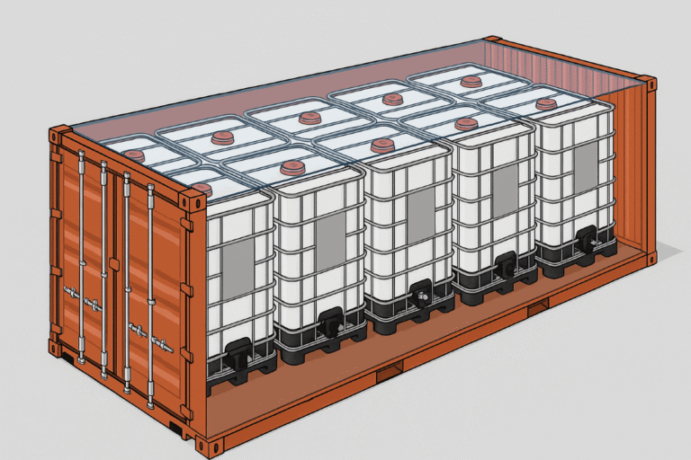 ¿Cuántos Contenedores IBC Caben En Un Contenedor De Carga de 20 pies?